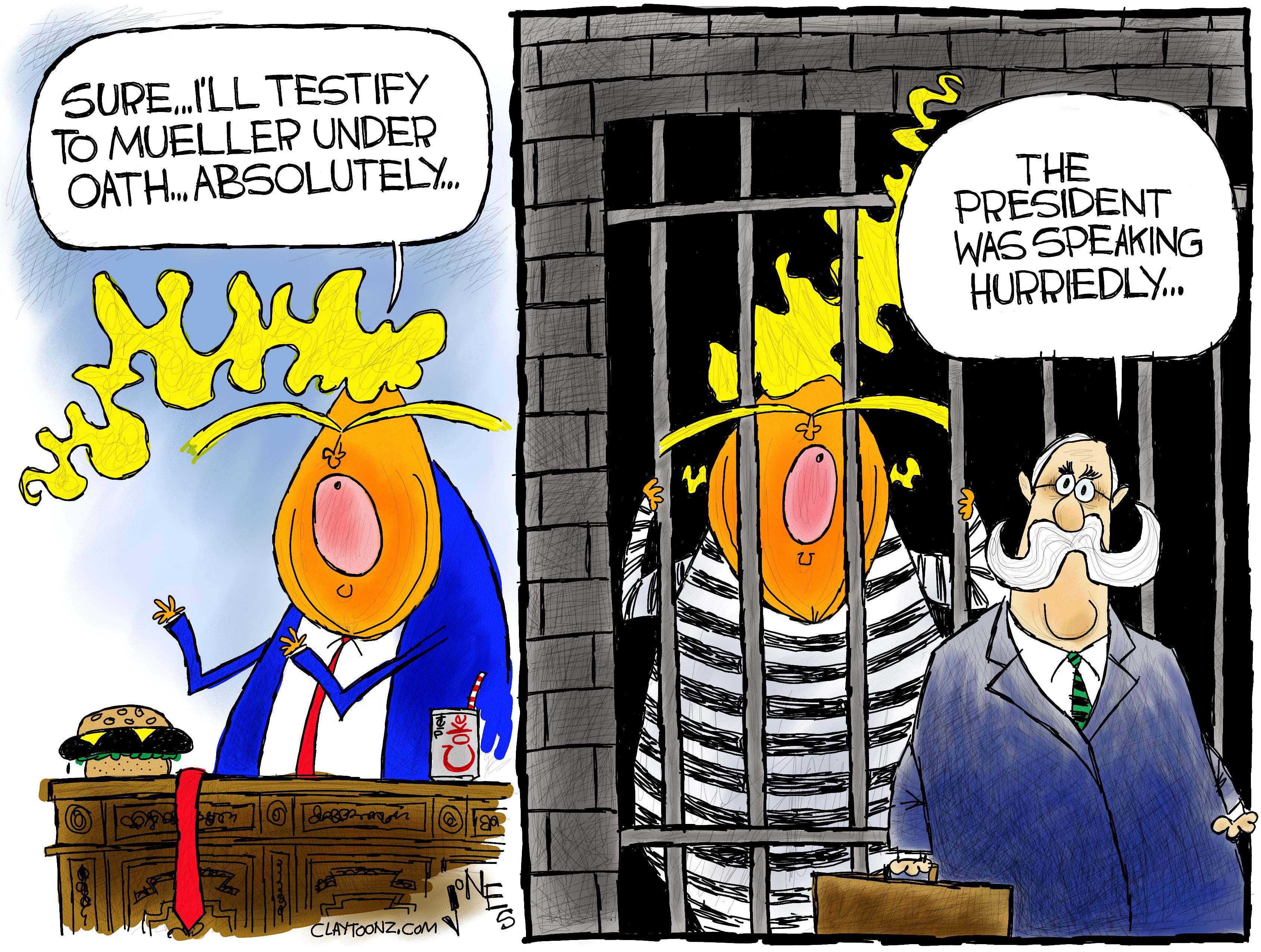 Trump Testimony – CLAYTOONZ