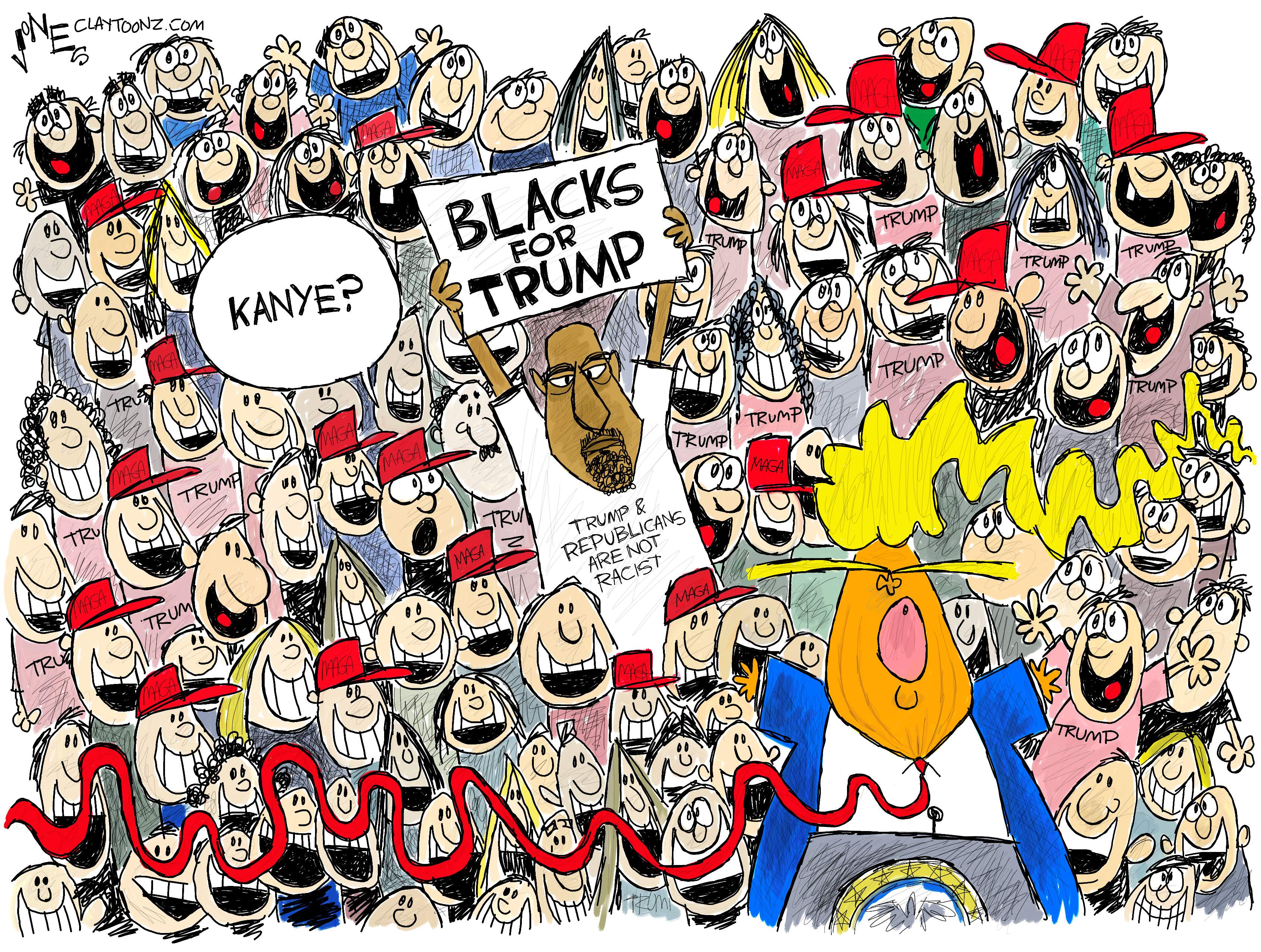 Kanye For Trump – CLAYTOONZ