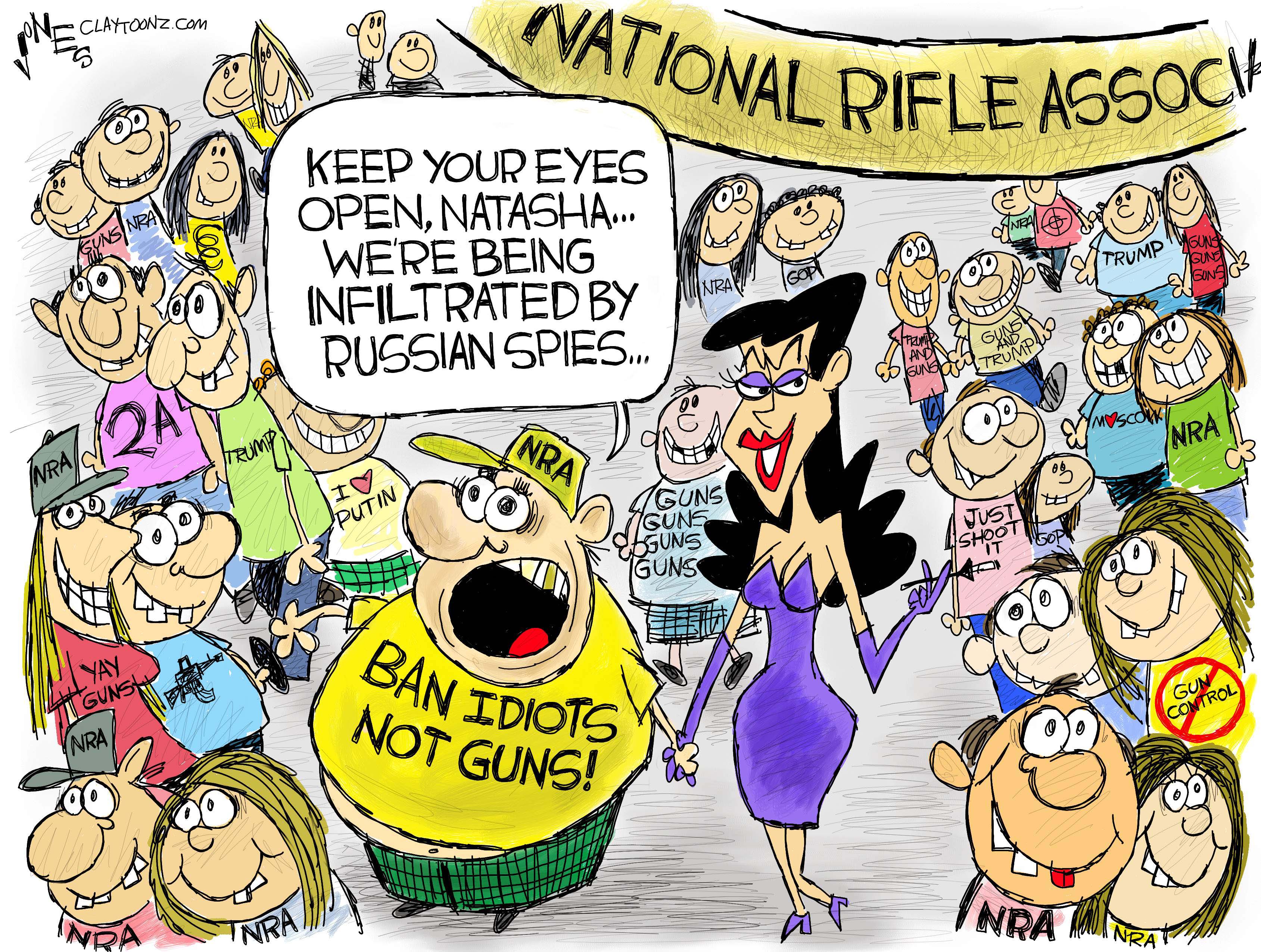 The NRA Is Fatale – CLAYTOONZ