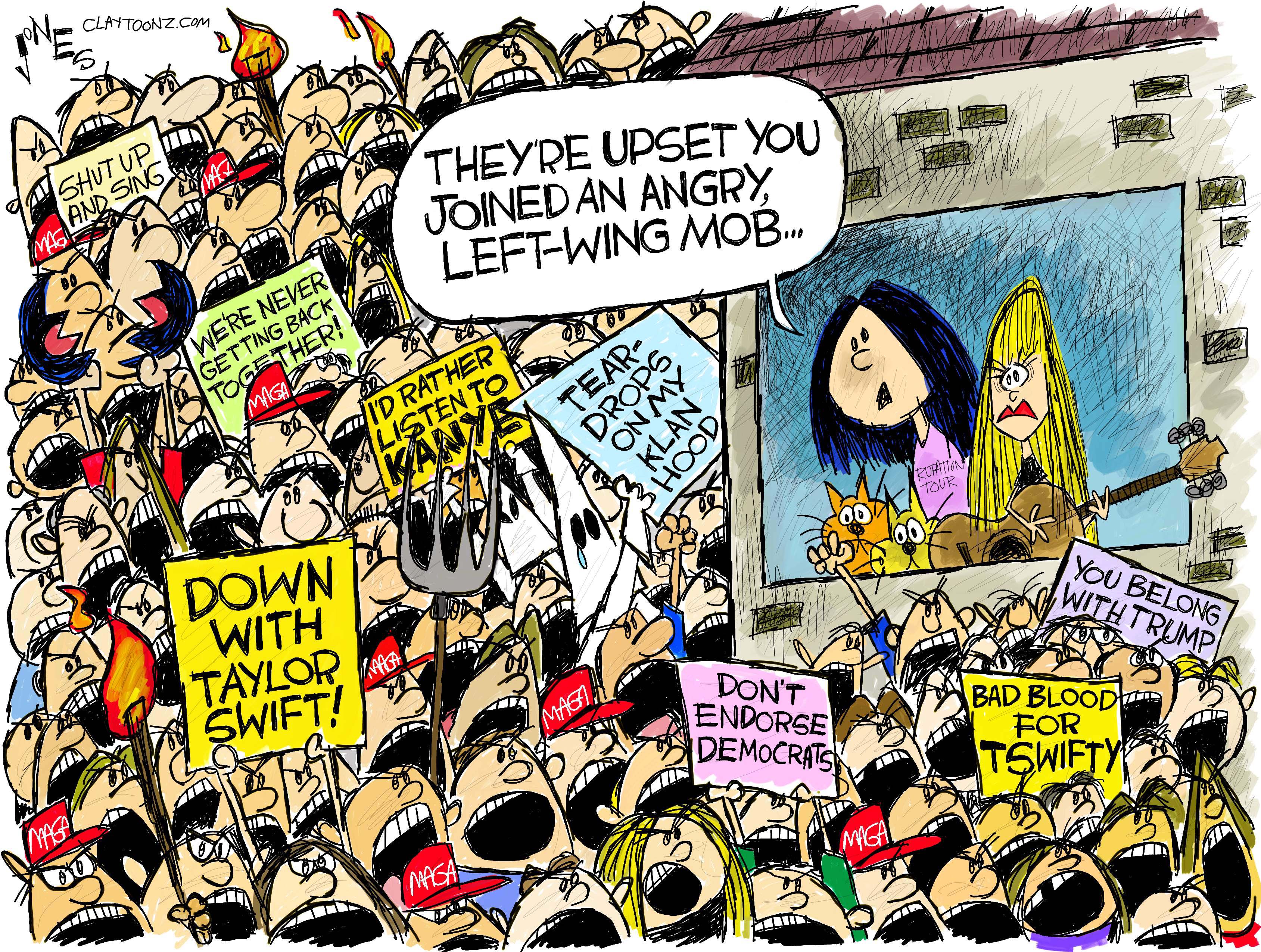 An Angry Mob Gets Swifty – CLAYTOONZ