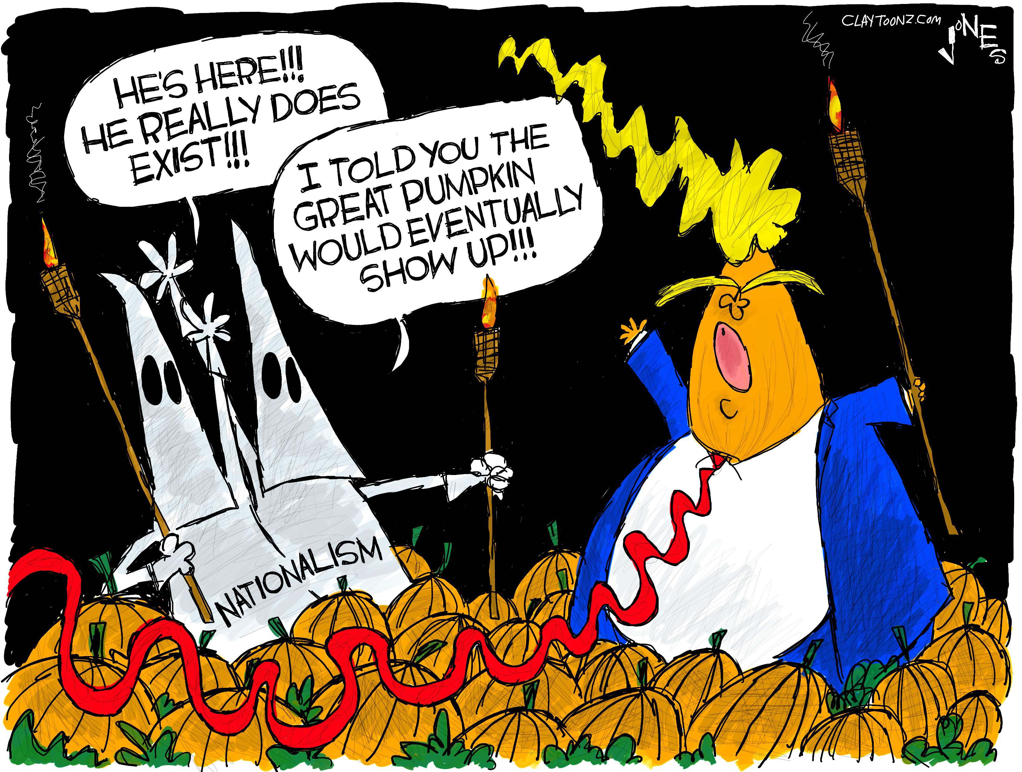 It’s The Great Racist Pumpkin, Charlie Brown! – CLAYTOONZ