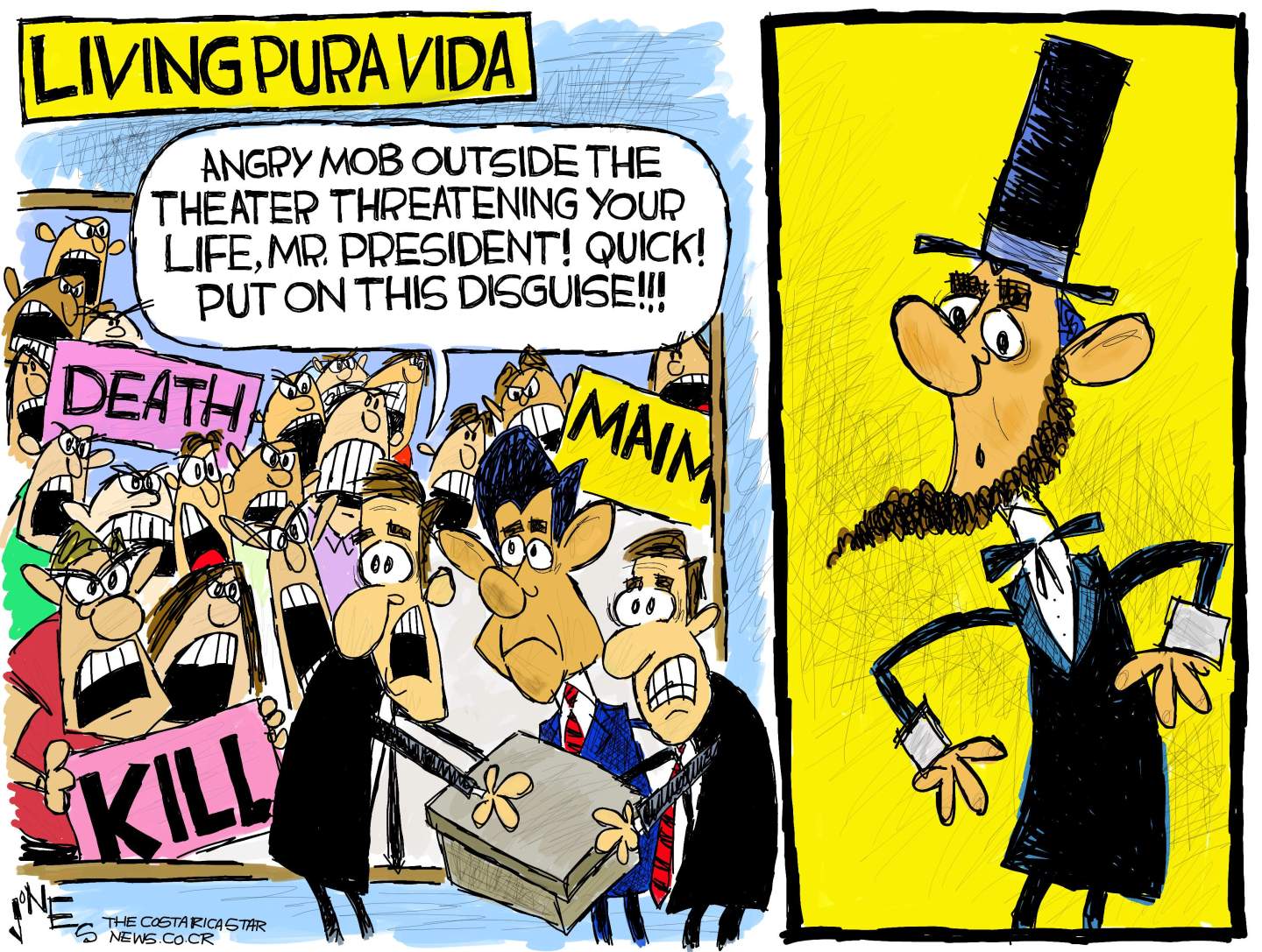 Angry Mob In Costa Rica – CLAYTOONZ