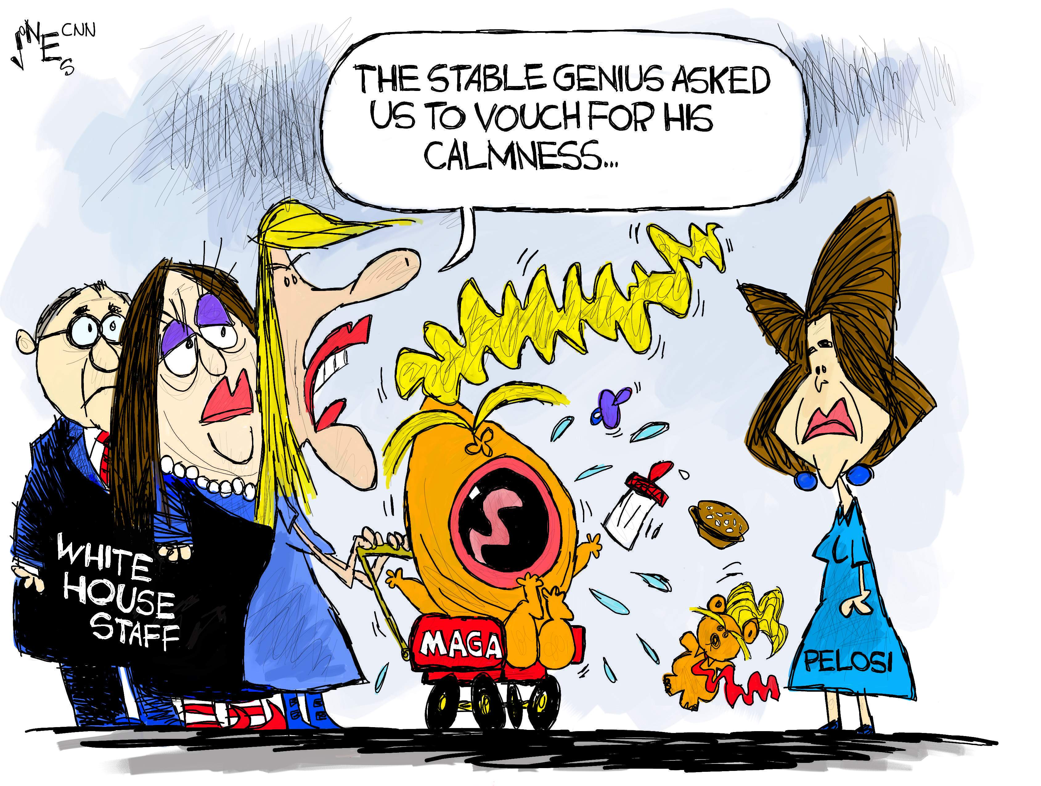 Vouching For The Stable Genius – CLAYTOONZ