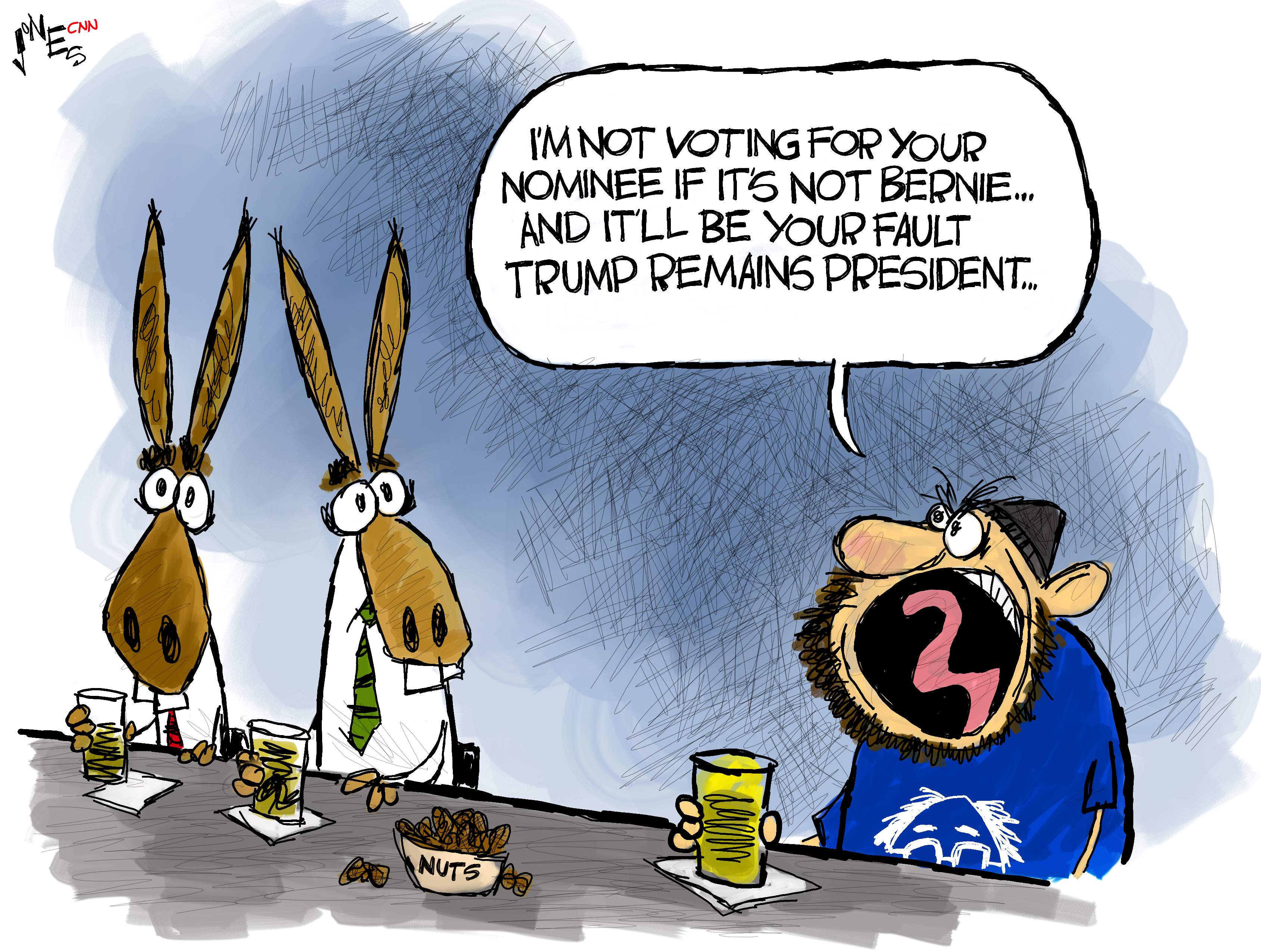 The Voting Blue No Matter Who Blues – CLAYTOONZ