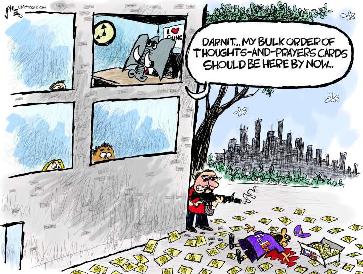 Gun Control Absolutely Positively Right Now – CLAYTOONZ