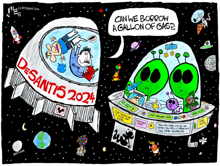 Space Man Meets Florida Man – CLAYTOONZ